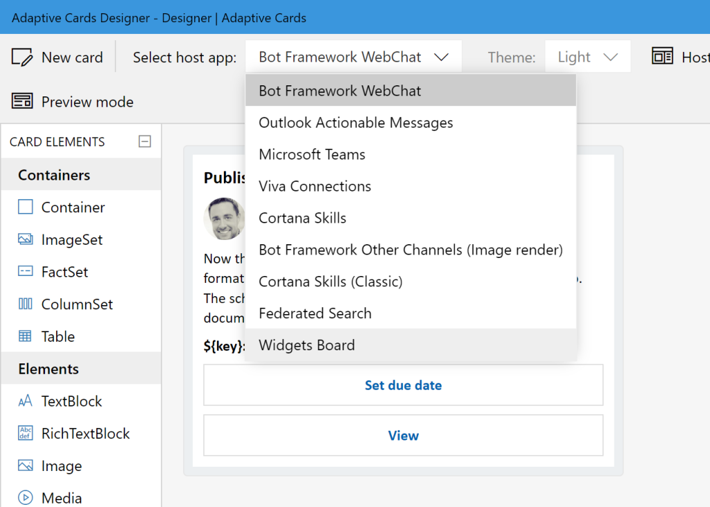 Designing Widgets for Windows 11 with AdaptiveCards.IO - Nick's .NET ...