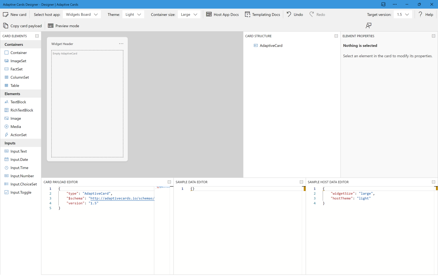 Designing Widgets for Windows 11 with AdaptiveCards.IO - Nick's .NET ...