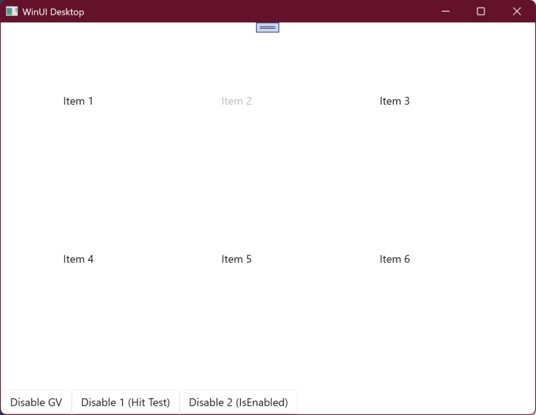 How To Disable Individual Gridview And Listview Items In A Xaml Application Winui Uno