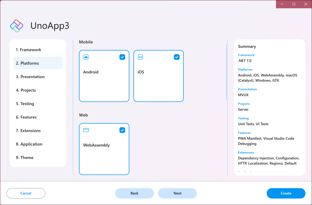 Deep Dive Uno Platform Template Wizard Framework Platforms And