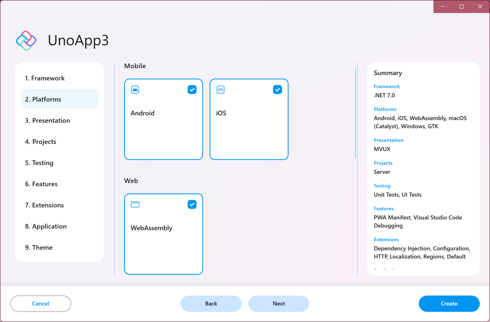 Deep Dive Uno Platform Template Wizard Framework Platforms And