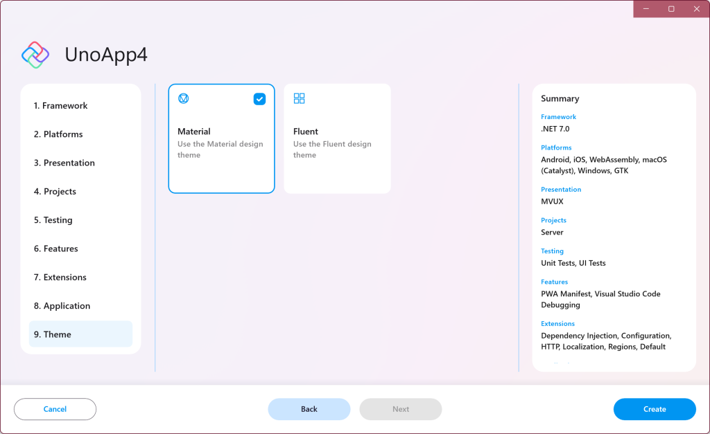 Deep dive – Uno Platform Template Wizard – Extensions, Application and ...