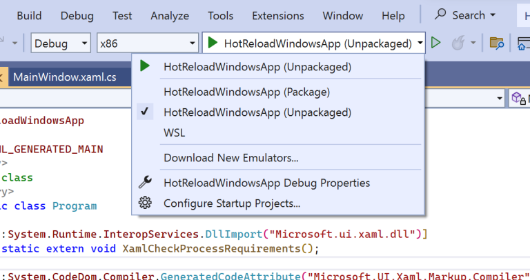Hot Reload In Windows Applications Nicks Net Travels