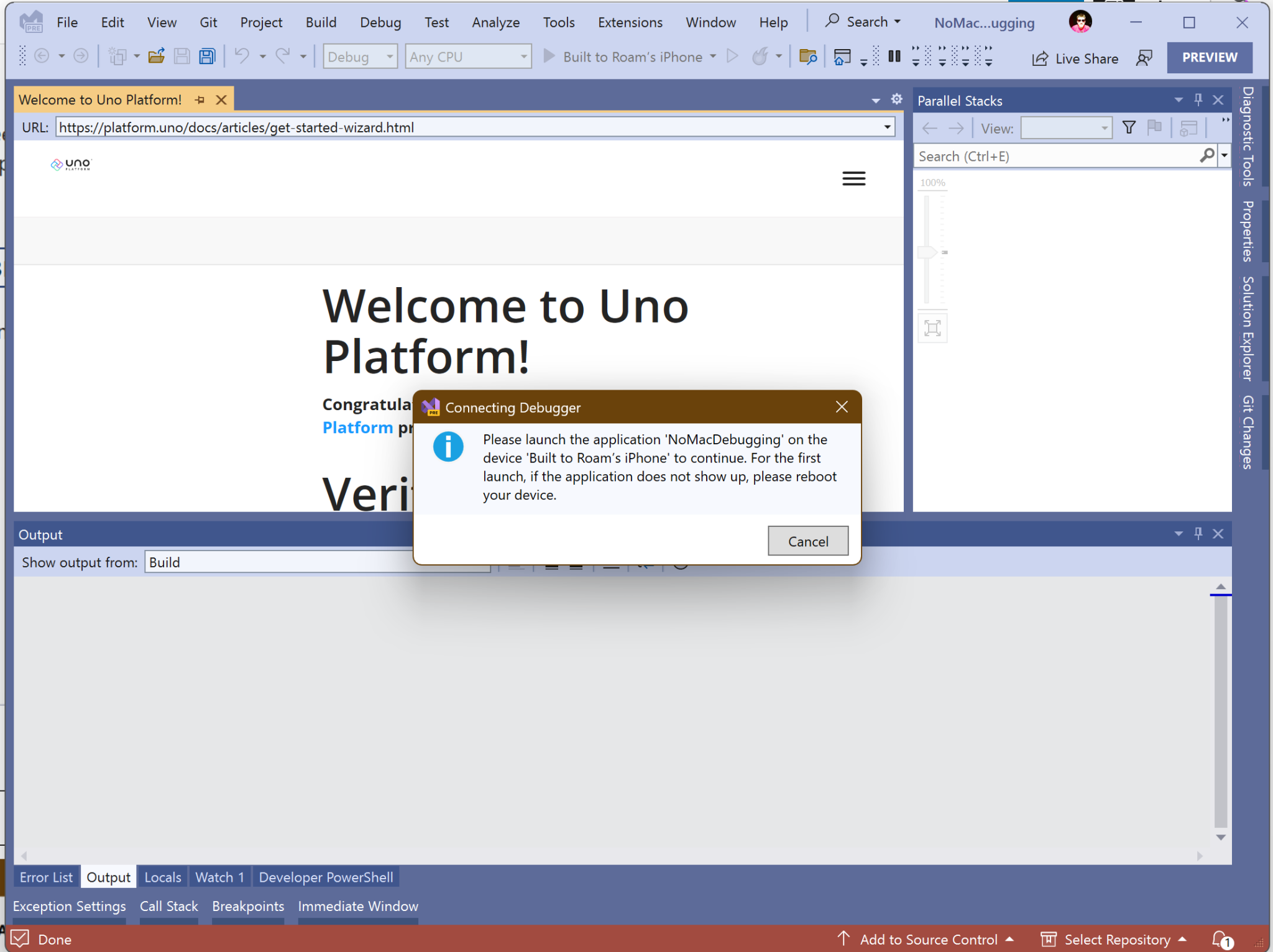 Ios Debugging On Windows Hot Restart Nicks Net Travels