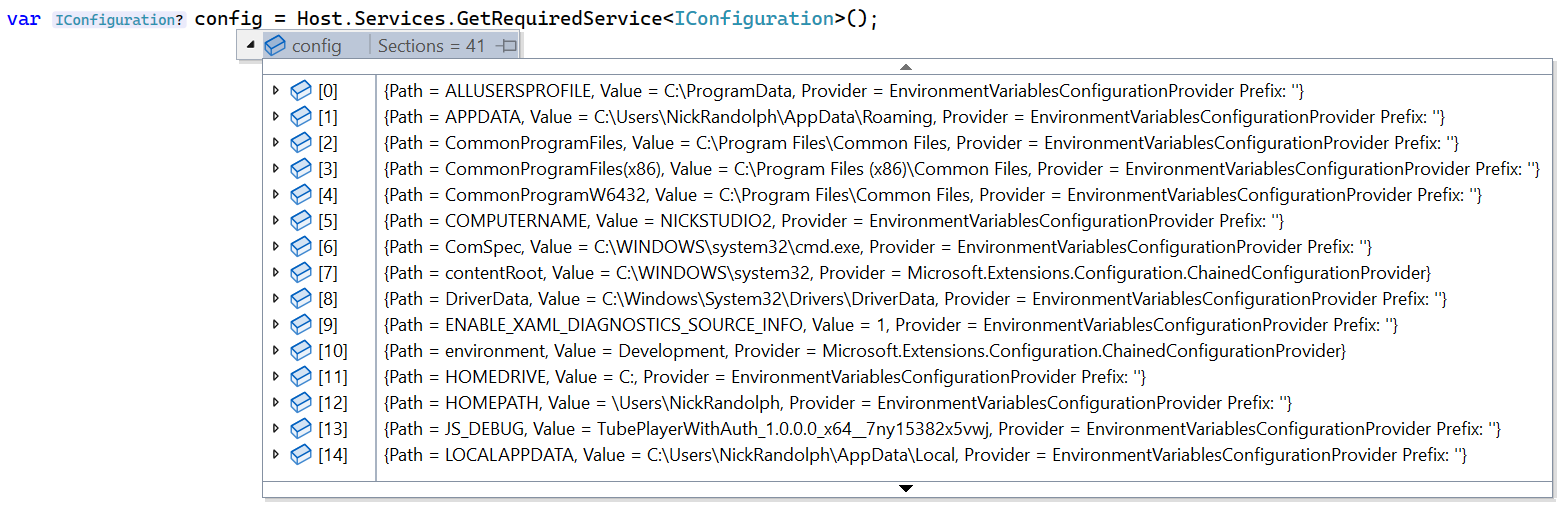 Configuration for Windows and Uno Platform Applications - Nick's .NET ...