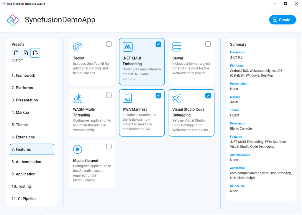 Using Syncfusion Controls in Uno Platform Application using MAUI Embedding. - Nick's .NET Travels