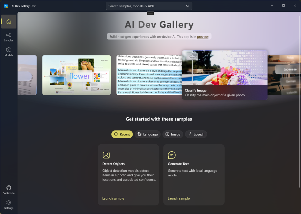 Using The Ai Dev Gallery To Create A Windows Application With Ai Nicks Net Travels