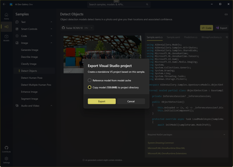 Using the AI Dev Gallery to Create a Windows Application with AI - Nick ...